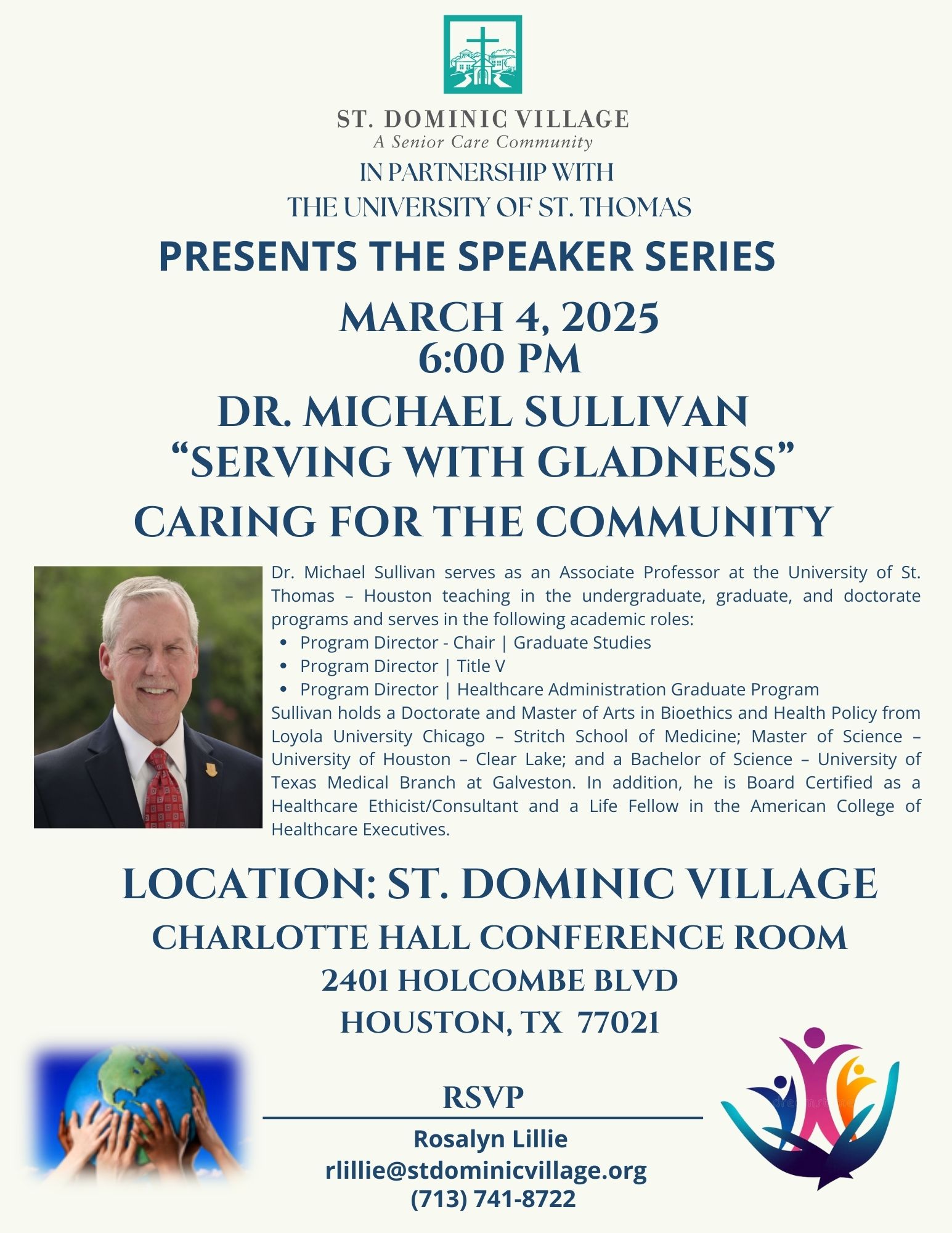 Speakers Series: Dr. Michael Sullivan "Serving with Gladness" - St ...